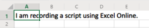 Recording an Office Script in Excel Online - Macrordinary